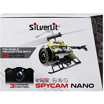 Nano Spy Cam Helikopter - zilver - t Klavertje Vier