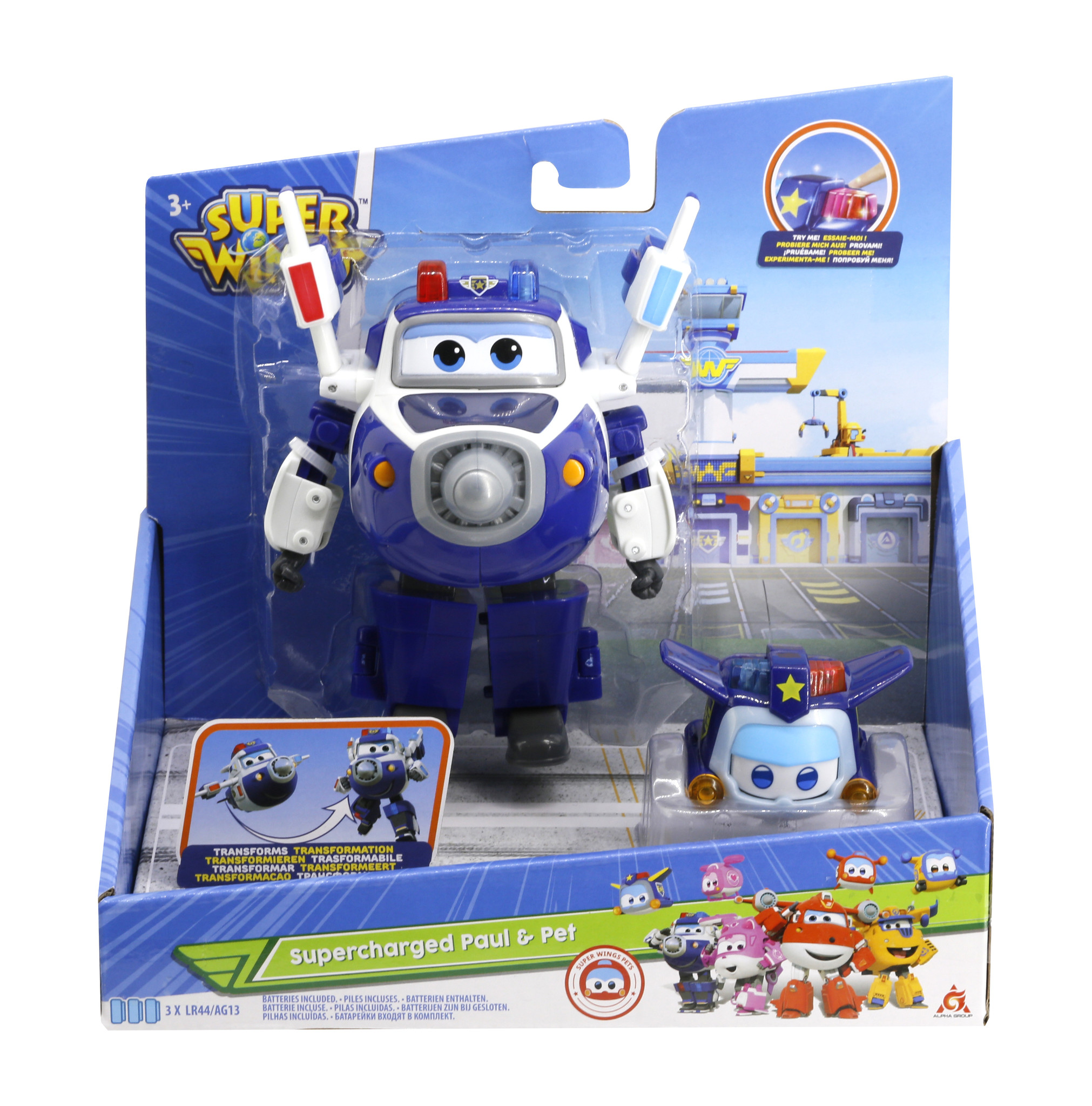 Super Wings - Robot/Vliegtuig Transforming Supercharged (assorti) - t ...