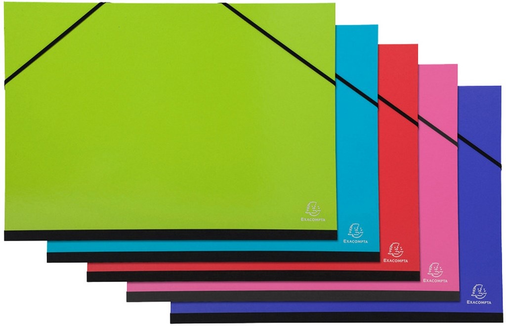 Exacompta Tekenmap (karton) "Iderama" met elastiek A3 - t Klavertje Vier