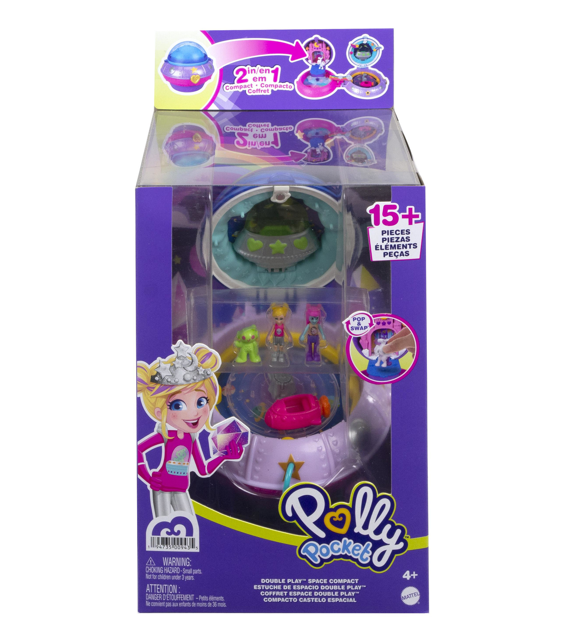 POLLY POCKET Grote Compacte Speelset 2 - t Klavertje Vier