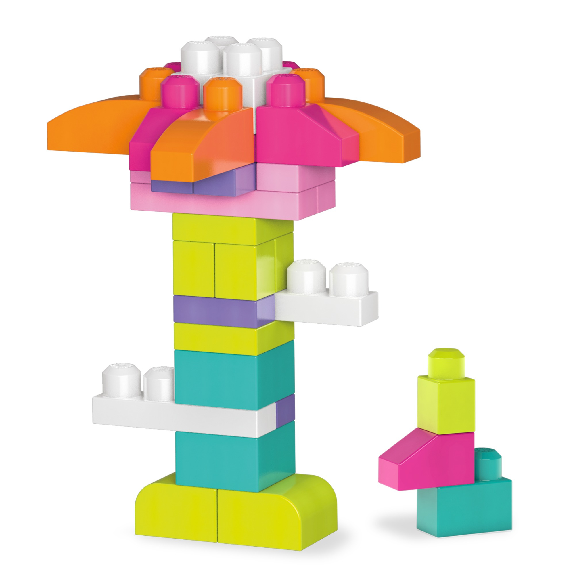 Mega Bloks First Builders - Grote bouwtas 60 stuks - roze - t Klavertje ...