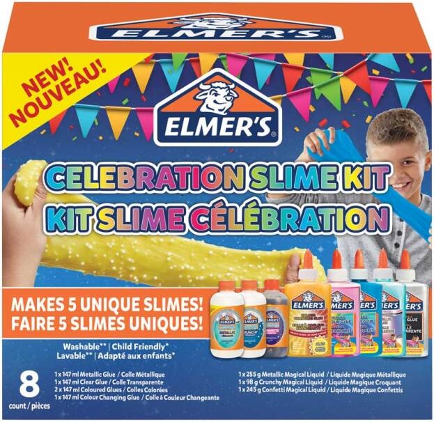 Elmer's "Celebration Slime" Kit - 8-delig - t Klavertje Vier