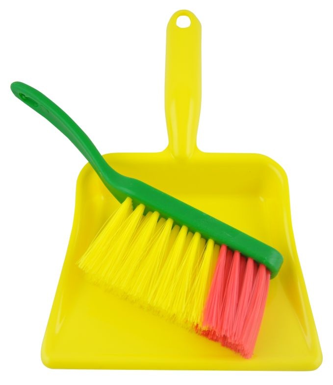 Borstel met vuilblik - t Klavertje Vier