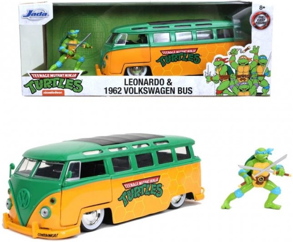 Turtles - Leonardo 1962 VW Bus (1:24) - t Klavertje Vier