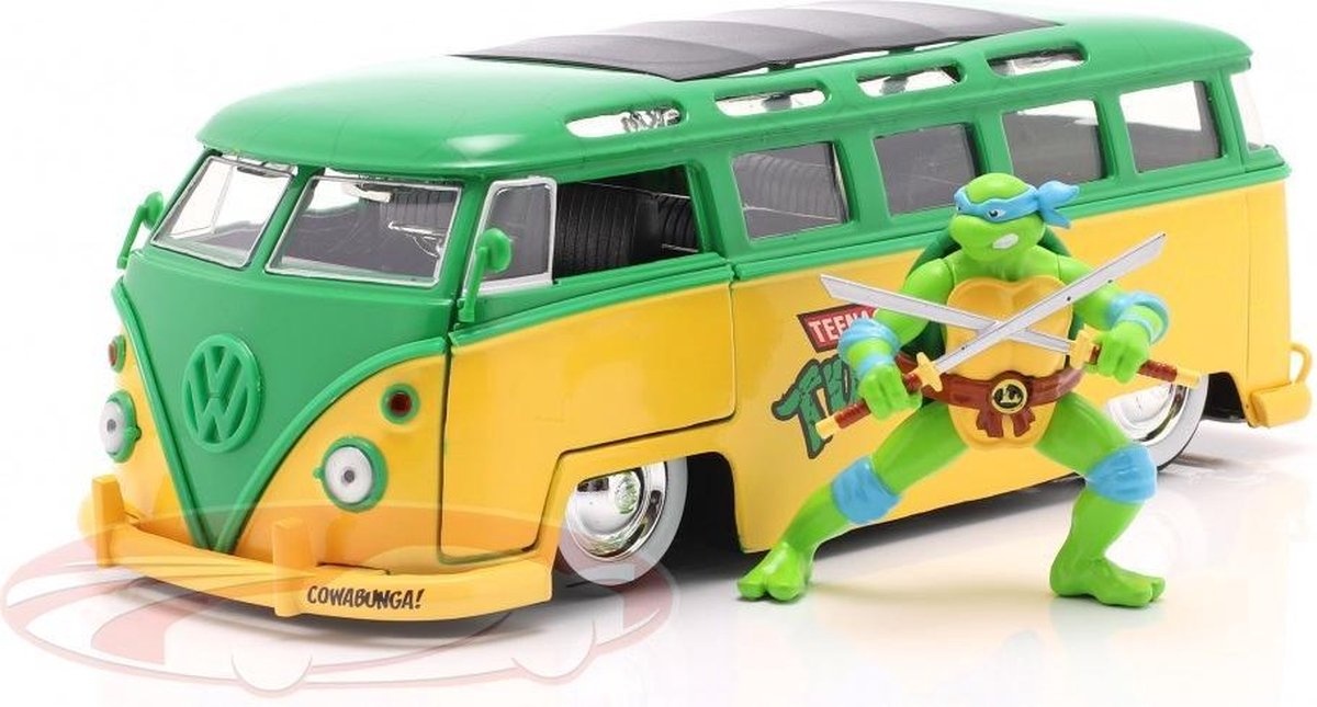 Turtles - Leonardo 1962 VW Bus (1:24) - t Klavertje Vier
