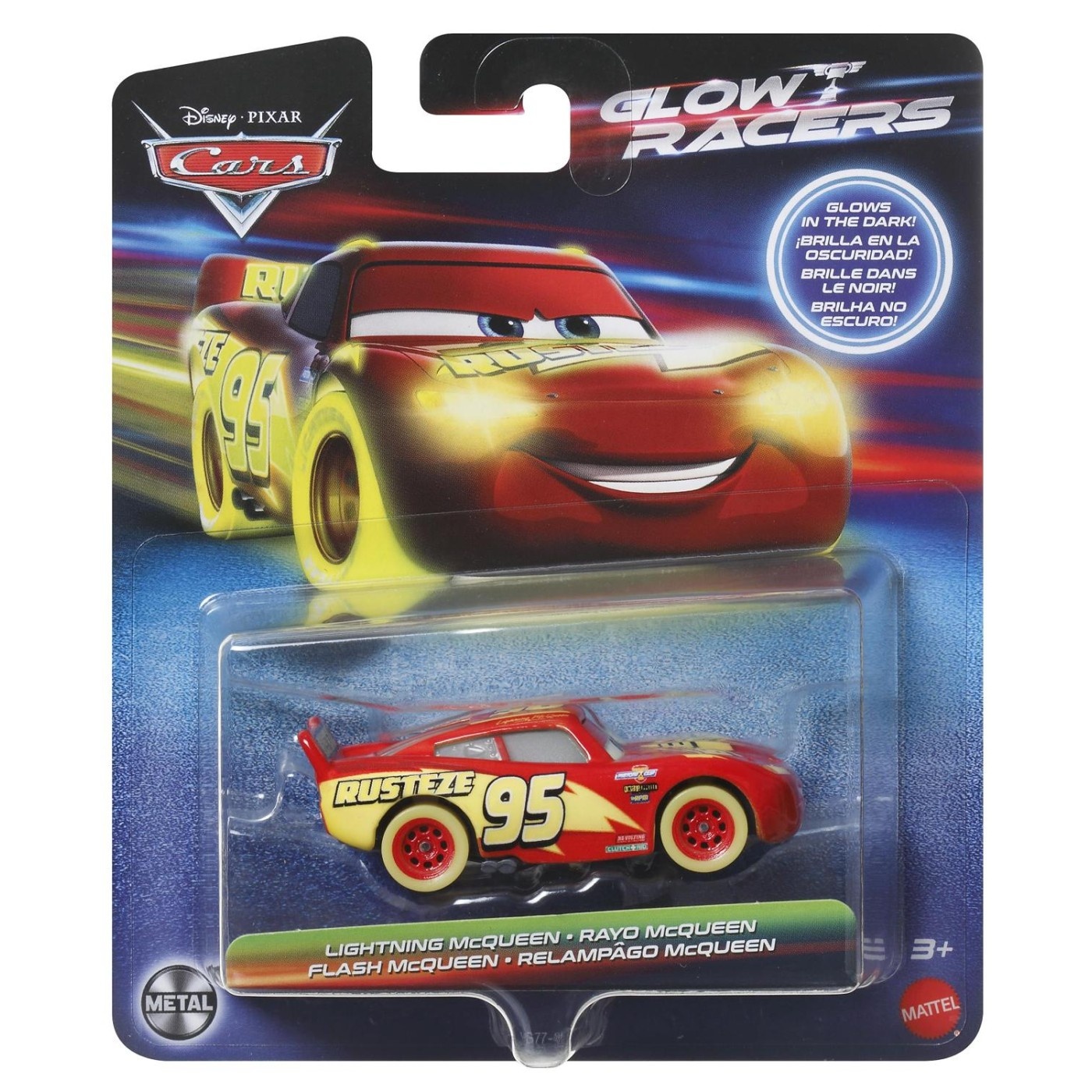 Disney Pixar Cars - Glow racers - 1 exemplaar - t Klavertje Vier