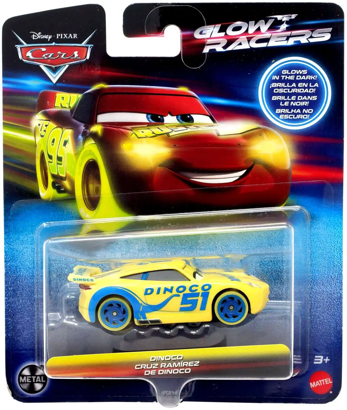 Disney Pixar Cars - Glow racers - 1 exemplaar - t Klavertje Vier