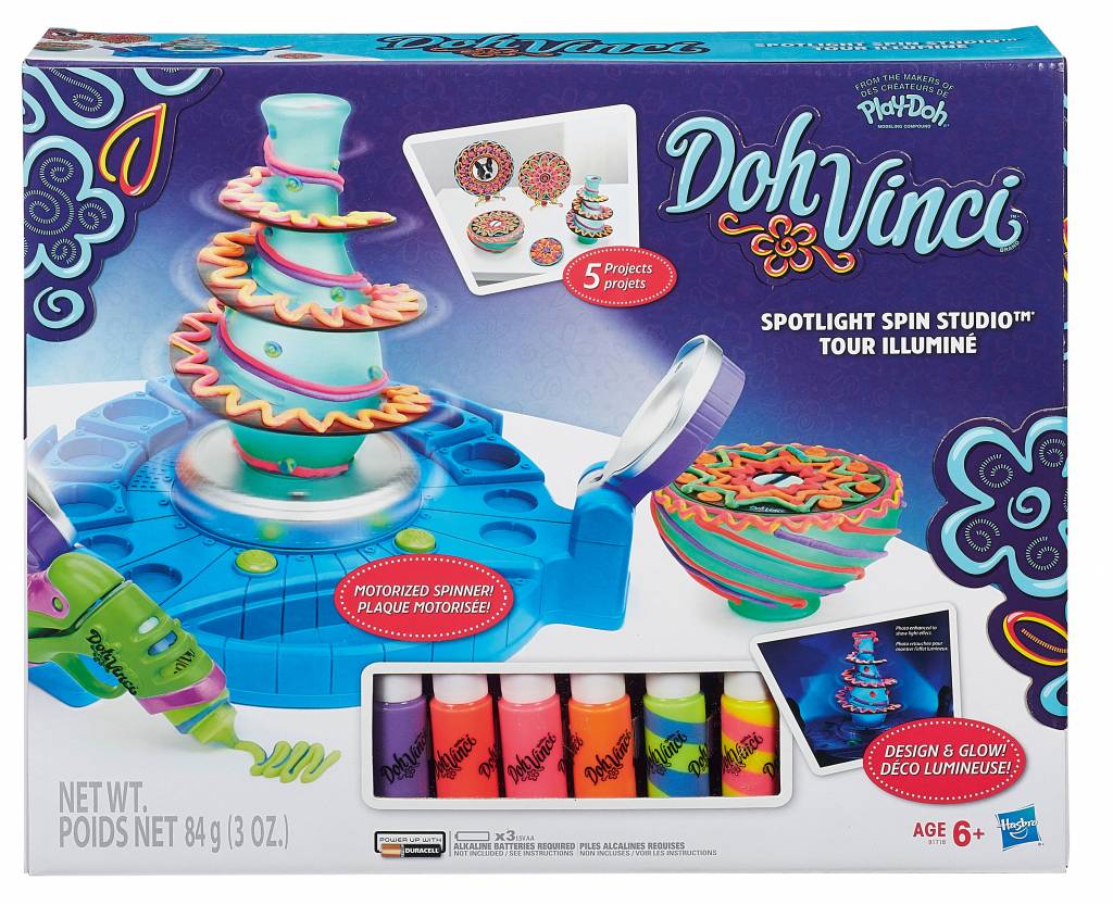 Hasbro Doh Vinci Spotlight spin studio - t Klavertje Vier