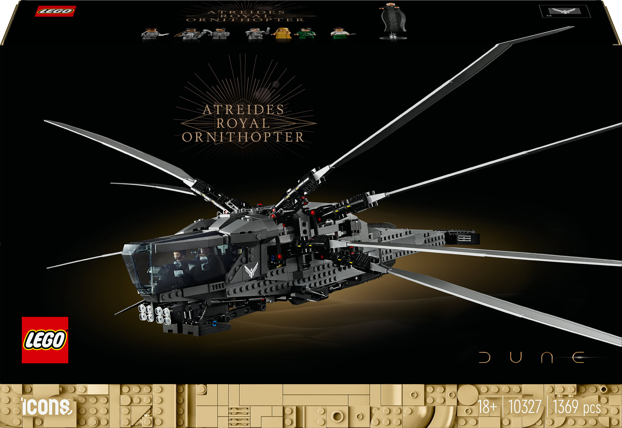LEGO Icons Atreides Royal Ornithopter - Dune - 10327 - t Klavertje Vier