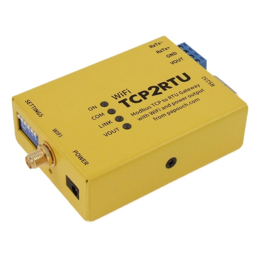 TCP2RTU WiFi, MODBUS TCP to RTU / ASCII converter - PIMZOS.COM