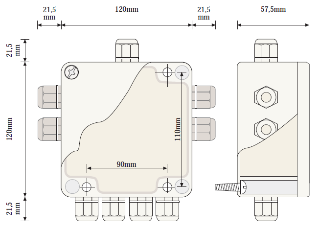 Loadcell Summing Box for 8 loadcells - PIMZOS.COM
