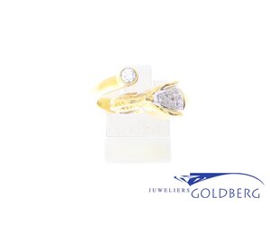 18k olifant ring met diamant - Goldberg