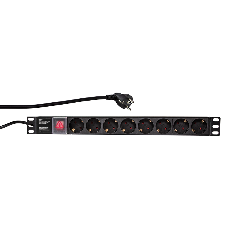 Bintra 8 ways power strip for 19'' serverrack - Netwerkkabel.eu