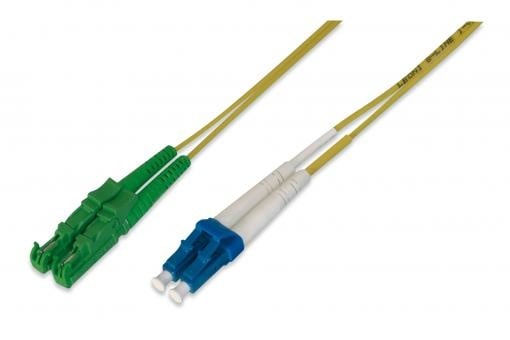 LWL OS2 SingleMode Fiber Optic Patch Cord, E2000 (8° APC) / LC (UPC ...