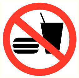 Acheter Pictogramme de sécurité Interdiction de manger ? Commandez ...