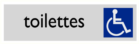 Acheter Pictogramme texte toilettes personnes handicapées ? Commandez ...