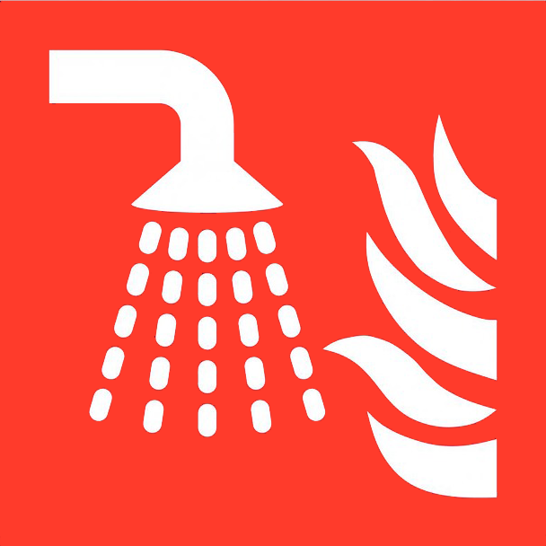 Pictogramme de sécurité sprinkler - protectionincendieshop.be