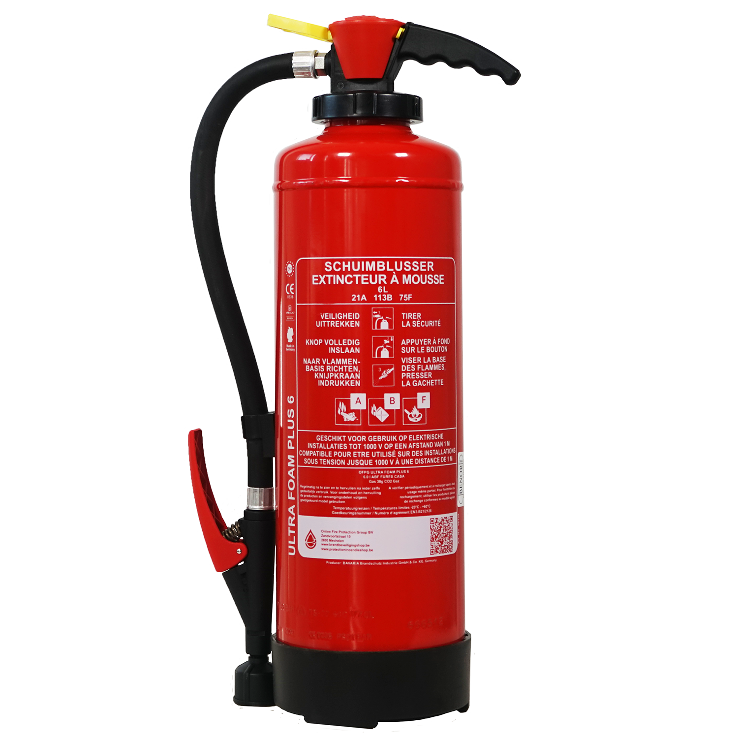 Extincteur à mousse pour feux gras Ultra Foam plus 6l BENOR (ABF ...