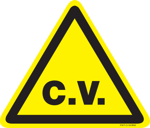 Pictogramme de sécurité danger C.V. - protectionincendieshop.be