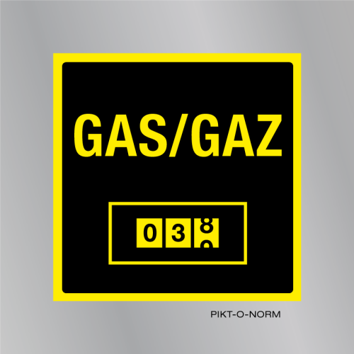 Pictogramme compteur de gaz (Aluminium) - protectionincendieshop.be