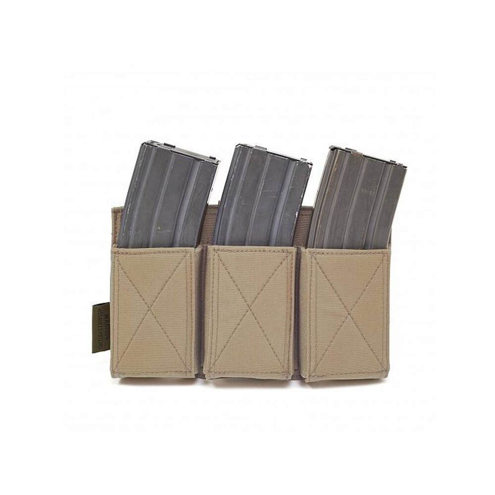 Warrior Triple Elastic Mag Pouch (Coyote Tan) - Airsoftshop