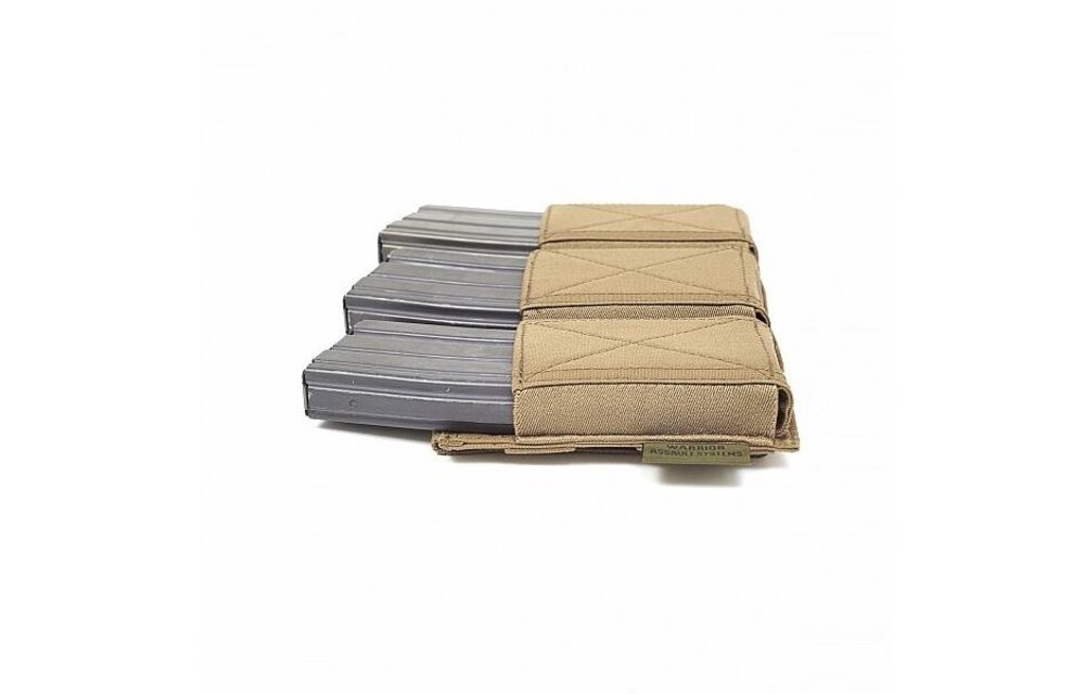 Warrior Triple Elastic Mag Pouch (Coyote Tan) - Airsoftshop