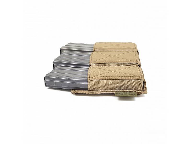 Warrior Triple Elastic Mag Pouch (Coyote Tan) - Airsoftshop