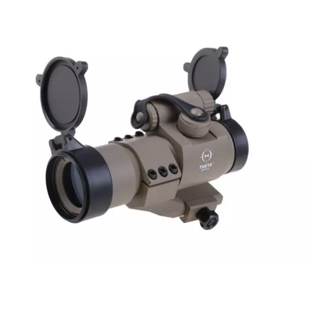 Theta Optics Battle Reflex Sight Red Dot (Tan). - Airsoftshop Belgium