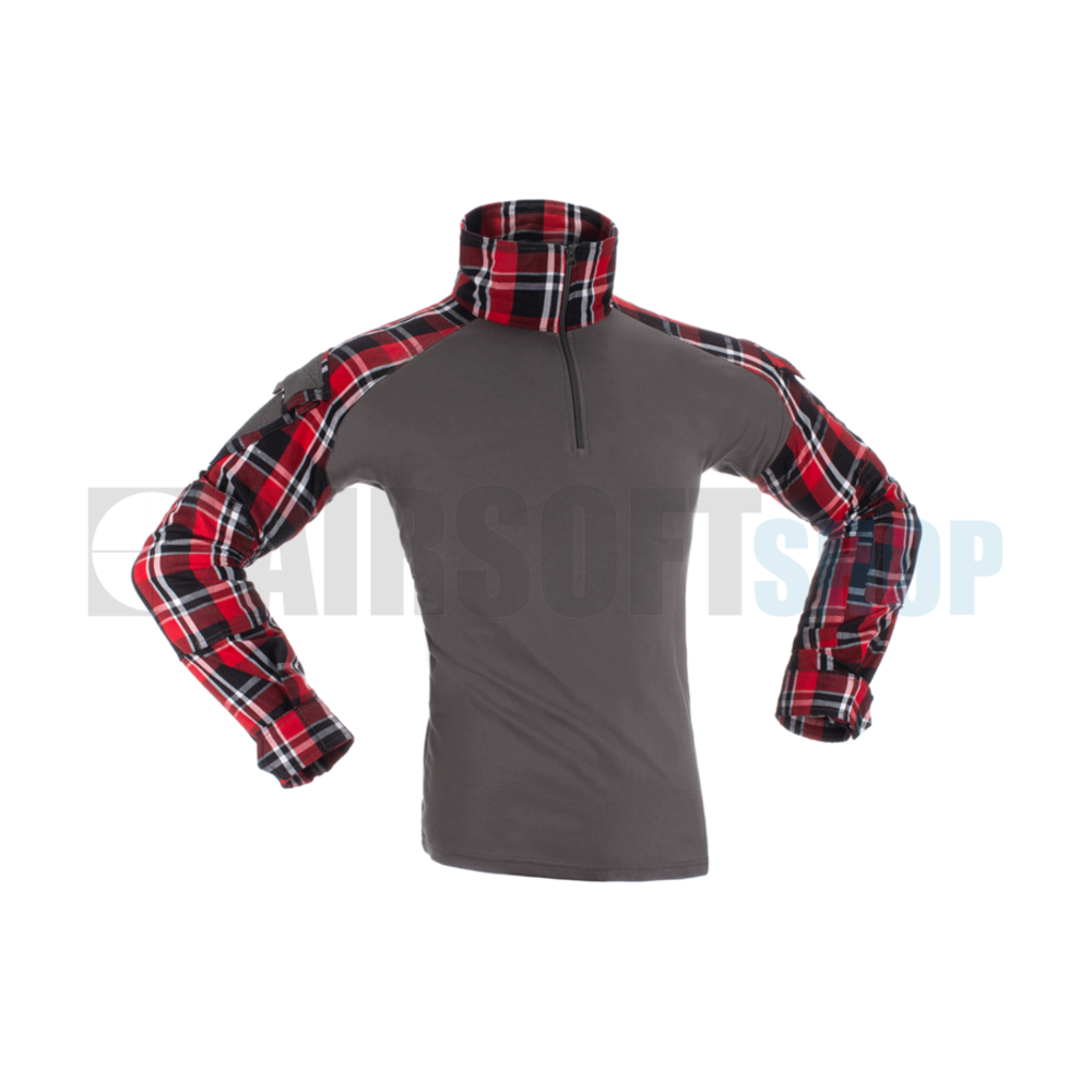Invader Gear Flannel Combat Shirt (Red). - Airsoftshop Belgium