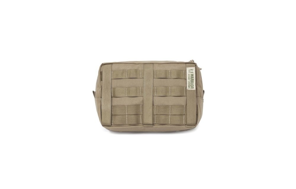 Warrior Assault Systems Large Horizontal MOLLE Pouch Zipped (Coyote Ta ...