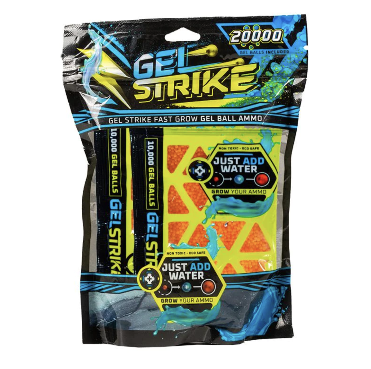 GelStrike Gel Blaster Gellets 20.000 Pack (Orange). - Airsoftshop Belgique