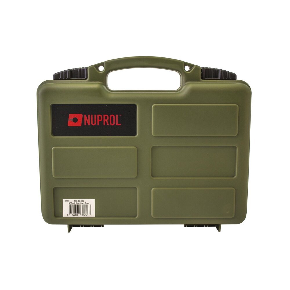 NUPROL Pistol Hard Case (Green) (Wave Foam). - Airsoftshop