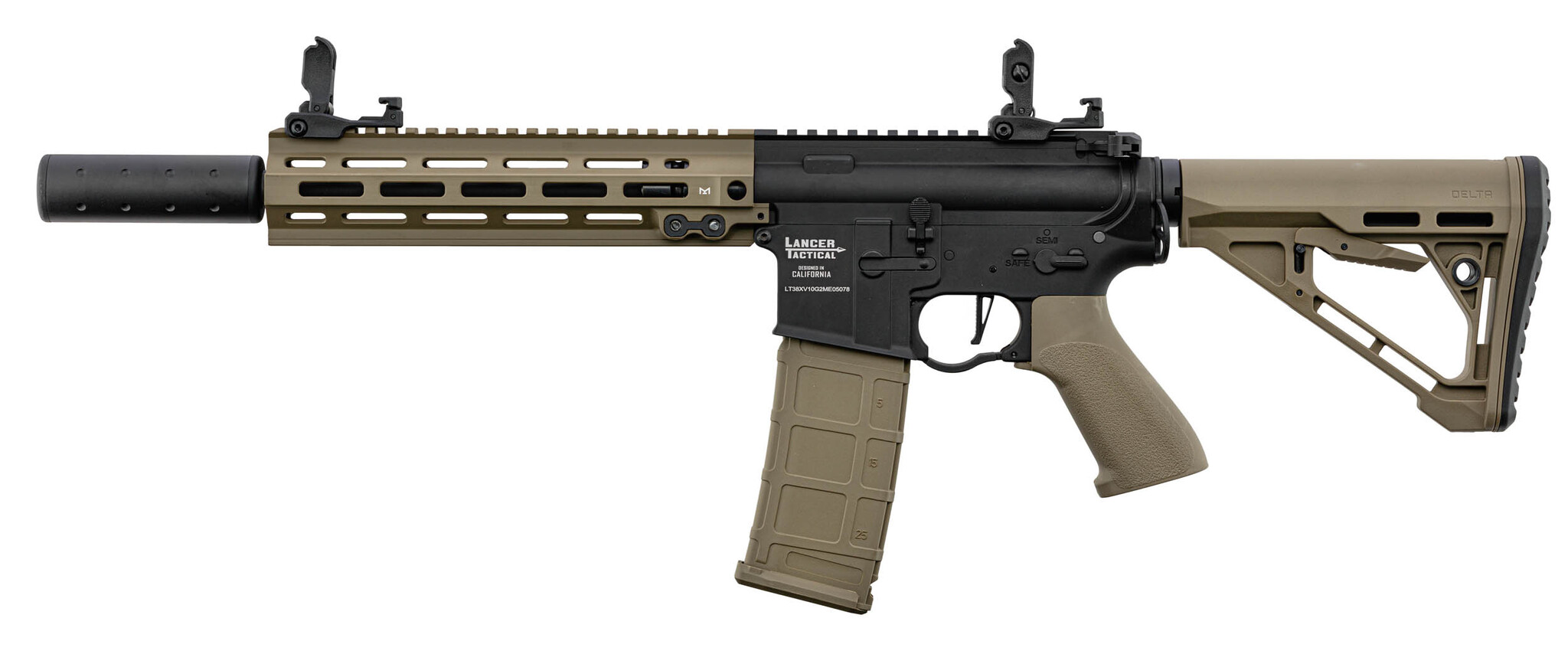 Lancer Tactical Blazer 10" M-LOK Proline (Dual Tone). - Airsoftshop