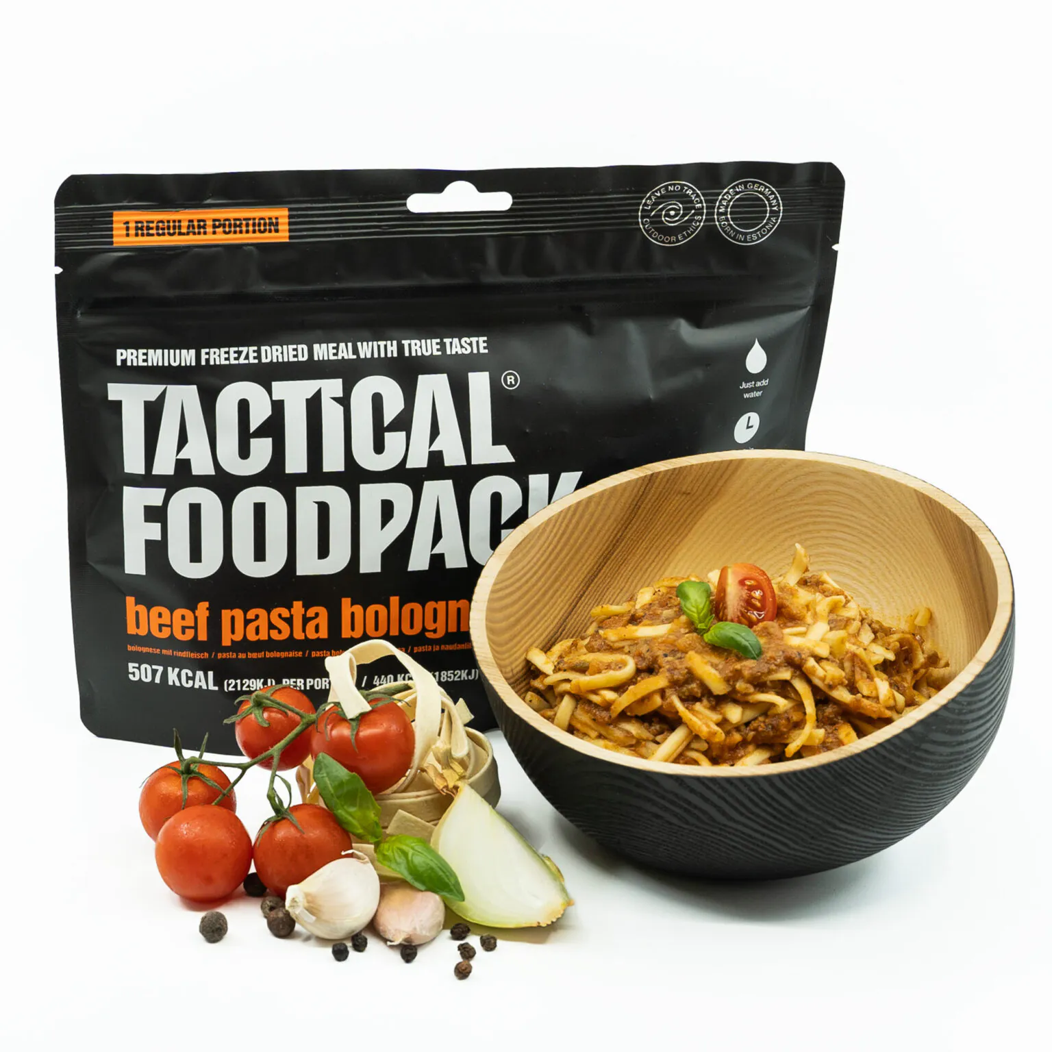 Tactical Foodpack BIG Beef Pasta Bolognese 160g. - Airsoftshop