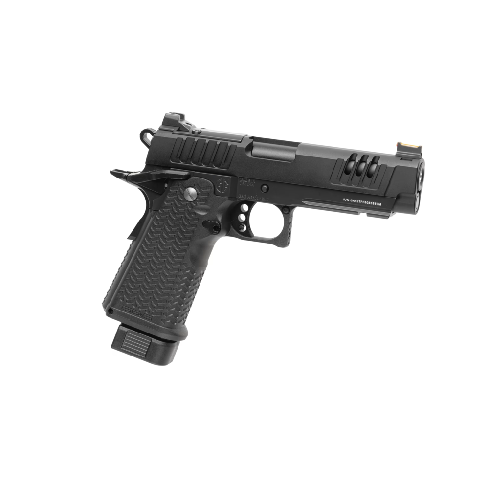 G&G STP45 PRO 8" GBB (Black). - Airsoftshop Belgium